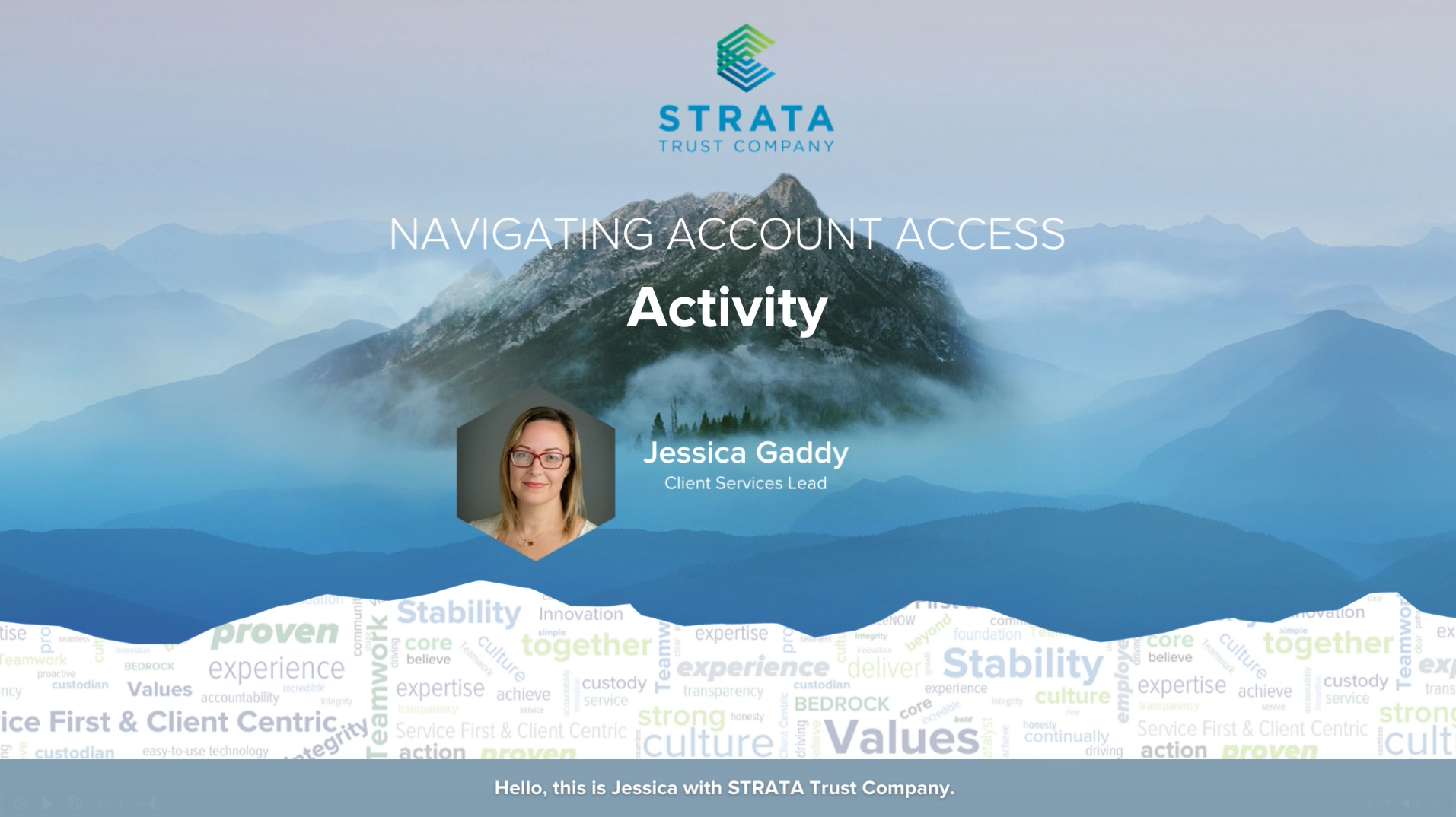 Log in | STRATA Trust Company