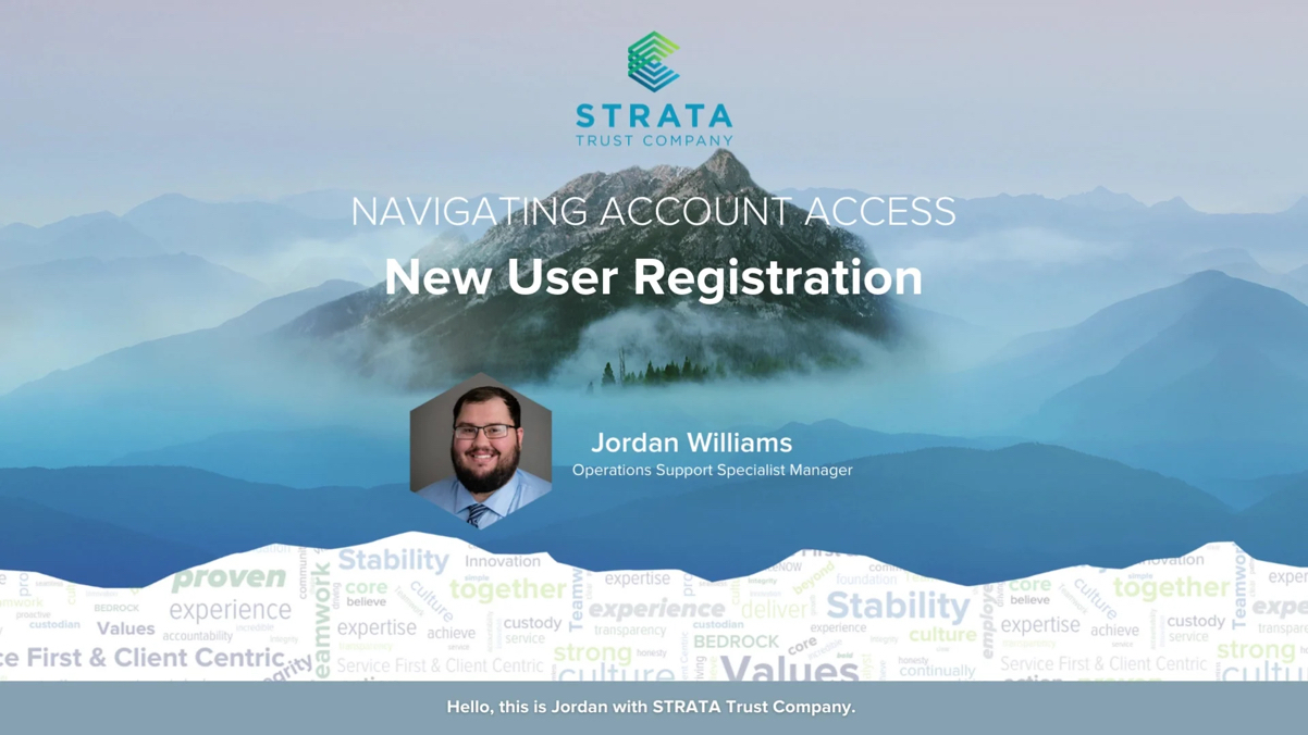 Set Up STRATA Trust Login After Opening an… | STRATA Trust Company
